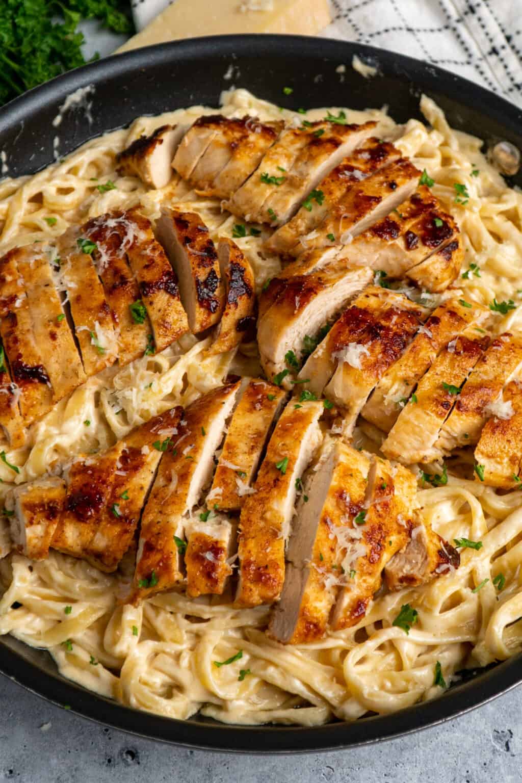 Chicken Fettuccine Alfredo - The Cooking Duo