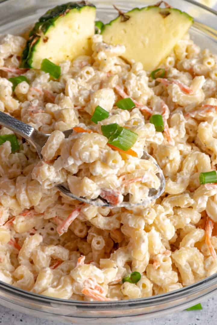 Hawaiian Macaroni Salad - The Cooking Duo