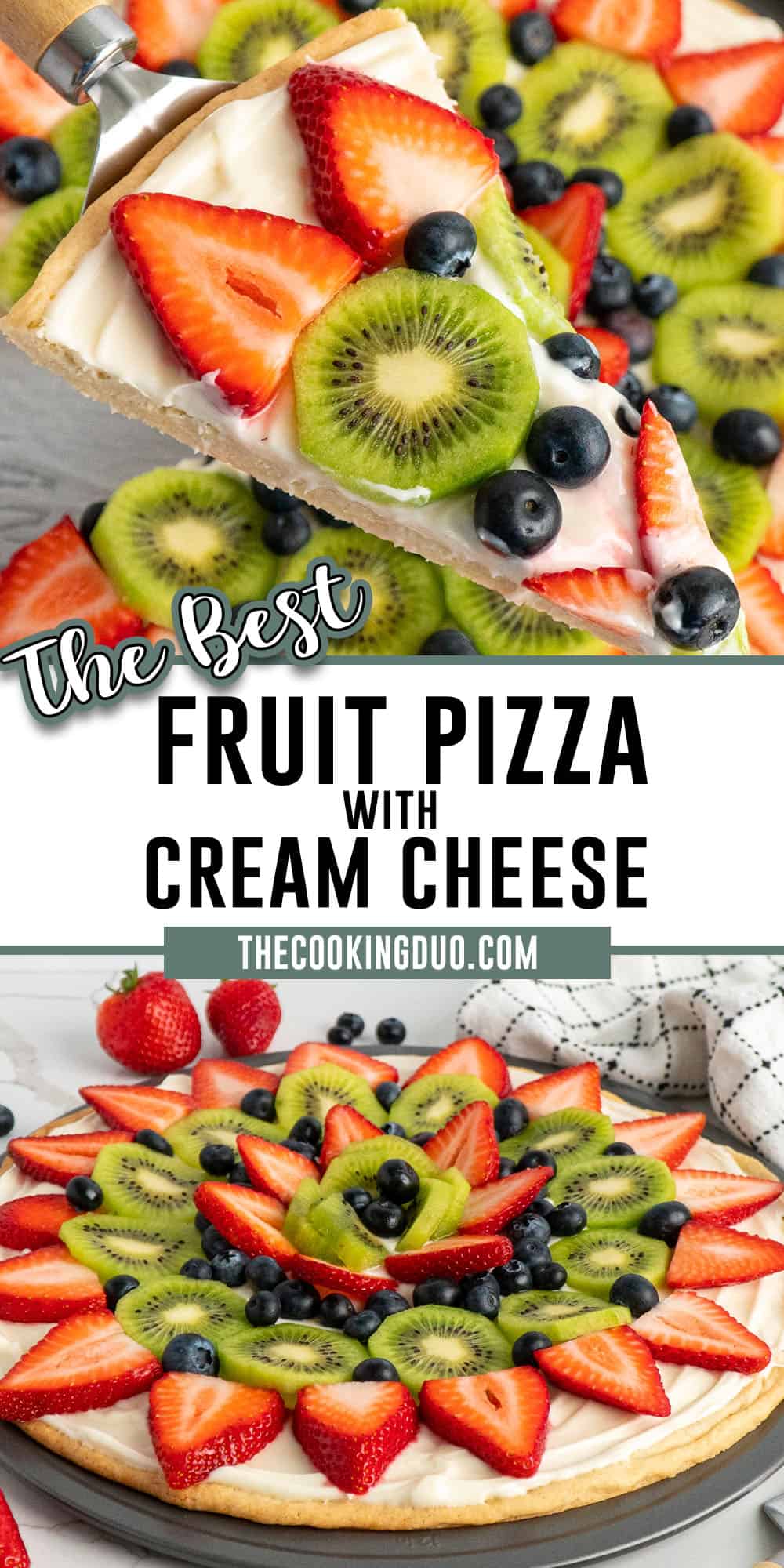 Fruit Pizza Recipe - The Cooking Duo