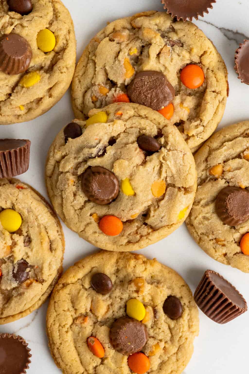 Reese's Pieces Cookies - The Cooking Duo