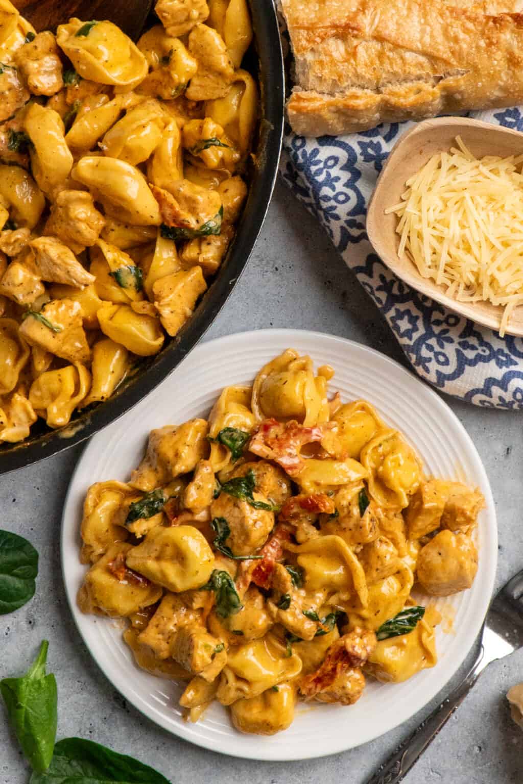 Marry Me Chicken Tortellini - The Cooking Duo