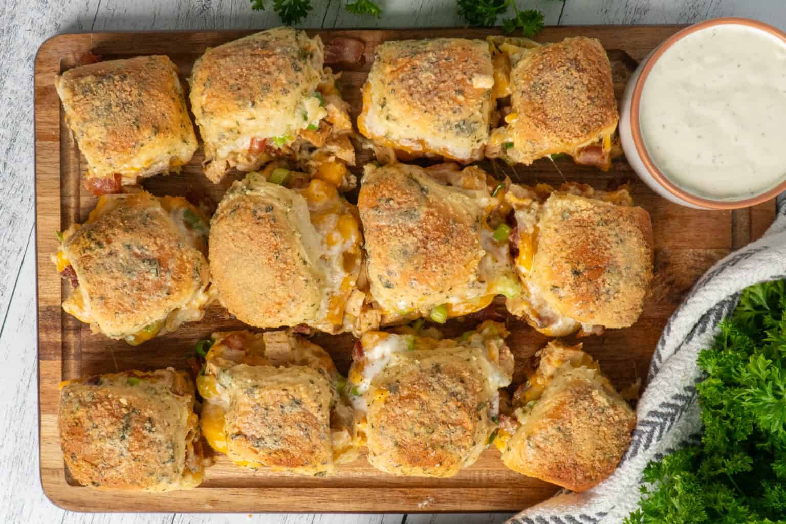 Chicken Bacon Ranch Sliders - The Cooking Duo