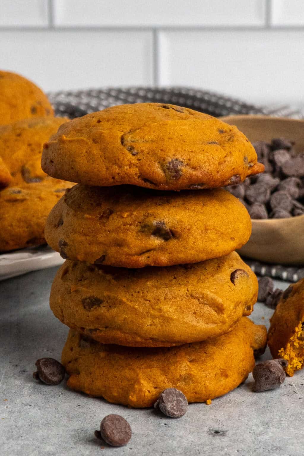 Pumpkin Chocolate Chip Cookies - The Cooking Duo