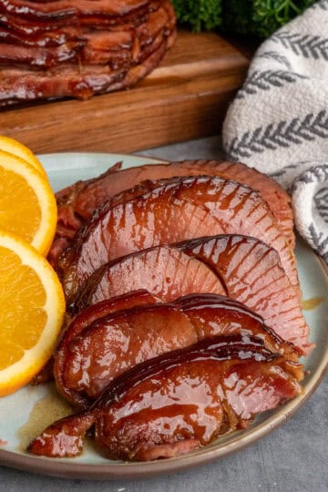 Baked Ham with Brown Sugar Glaze - The Cooking Duo