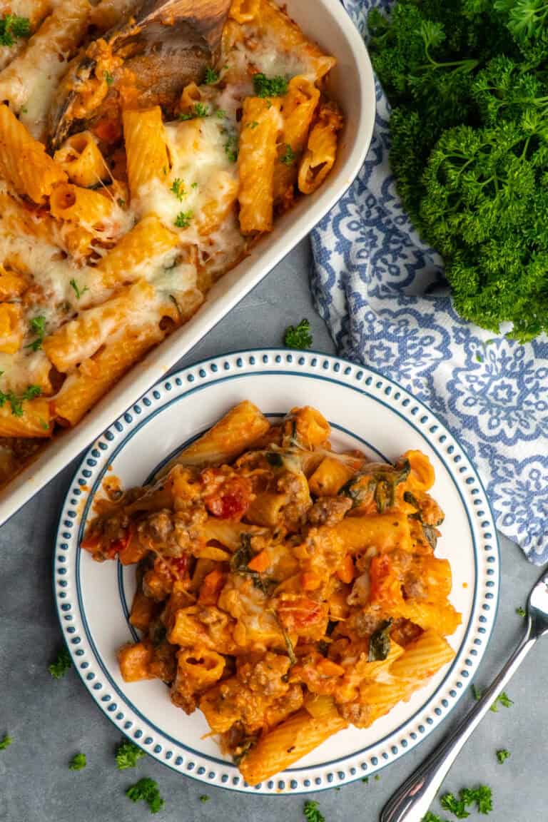 Baked Rigatoni and Sausage - The Cooking Duo