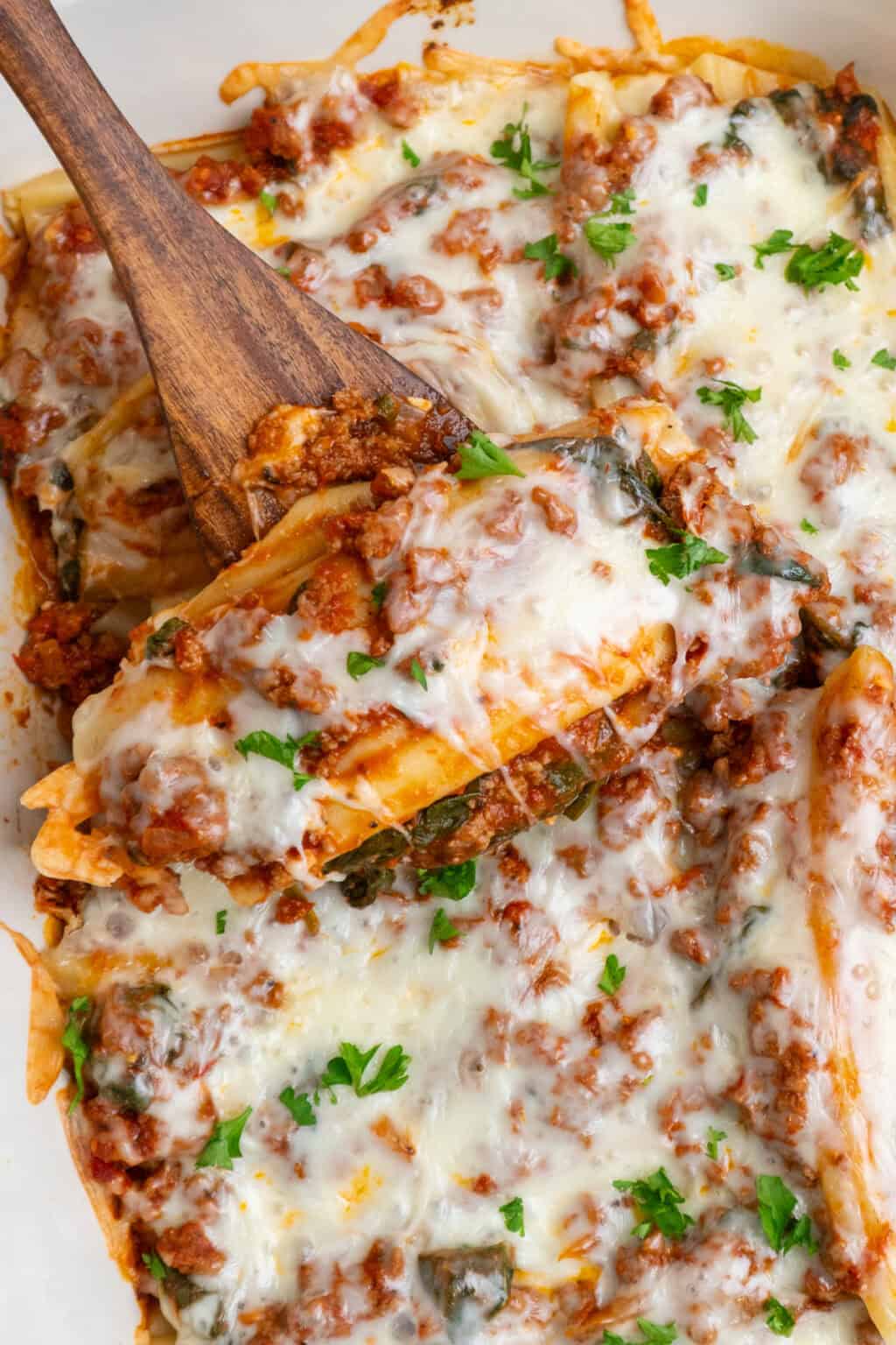 String Cheese Manicotti - The Cooking Duo